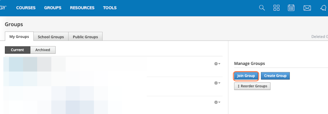 Courseware - Joining a Schoology Shared Group